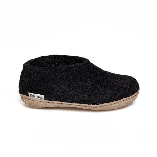 GLERUPS Leather Sole Junior Shoe - Charcoal – Vamos Outdoors